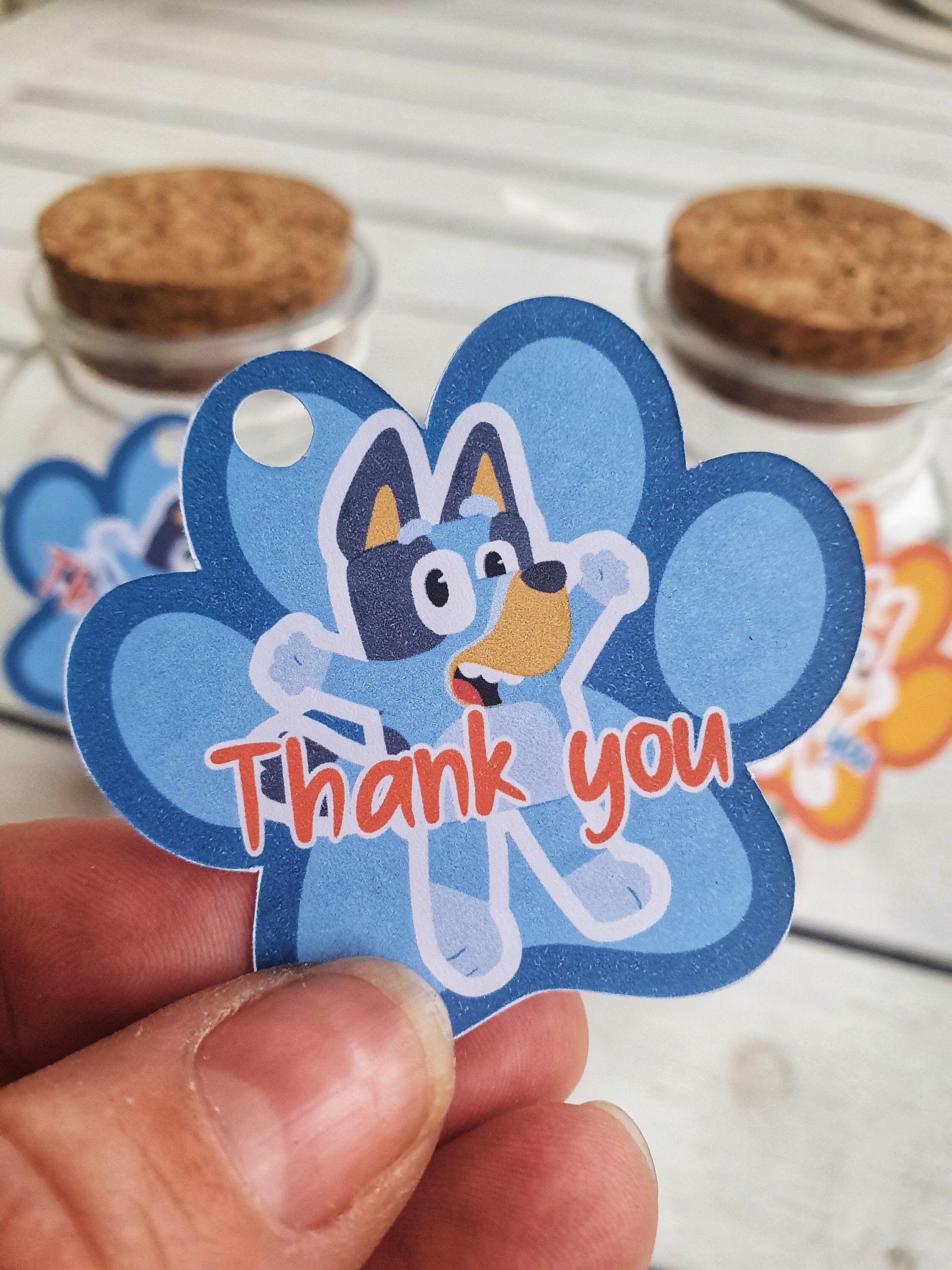 Thank You Favors Bluey and Bingo Inspired Thank You Tagsgift - Etsy ...