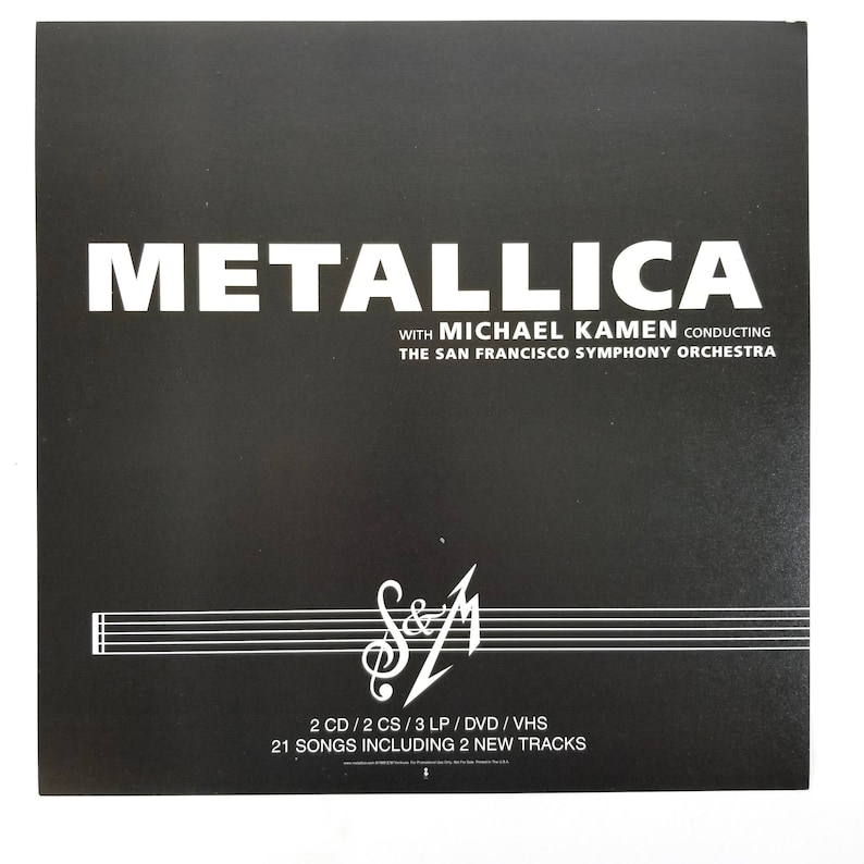 METALLICA S&M Album Cover Art Print Flat Poster 12 x 12 | Etsy