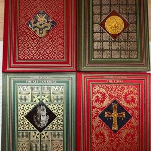 Treasures of the World Art Book, Gilt-edged Vintage Library Decor - Etsy