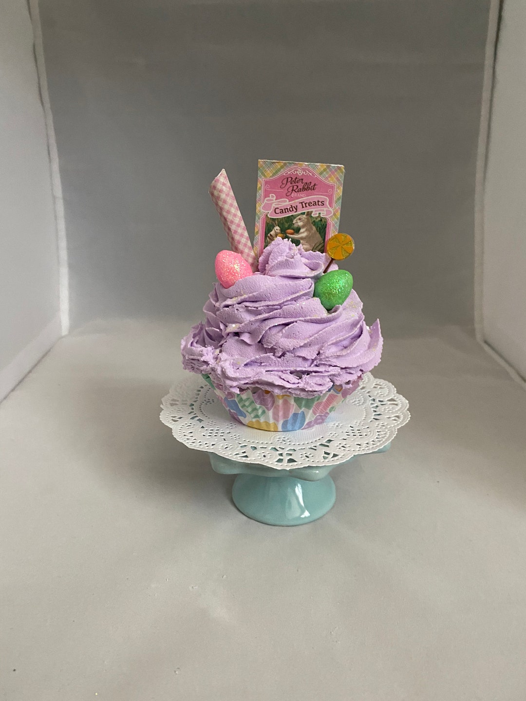 Faux Cupcake, Fake Easter Cupcake, Fake Bake, Fake Whip Cream, Decor ...