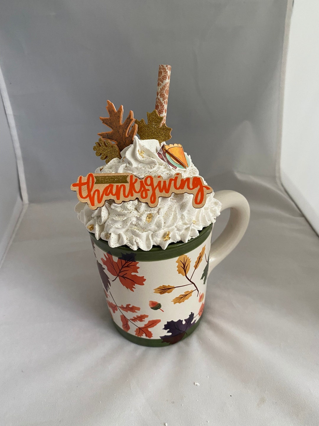 Faux Mug Topper Faux Whip Cream Whipped Topper Autumn - Etsy