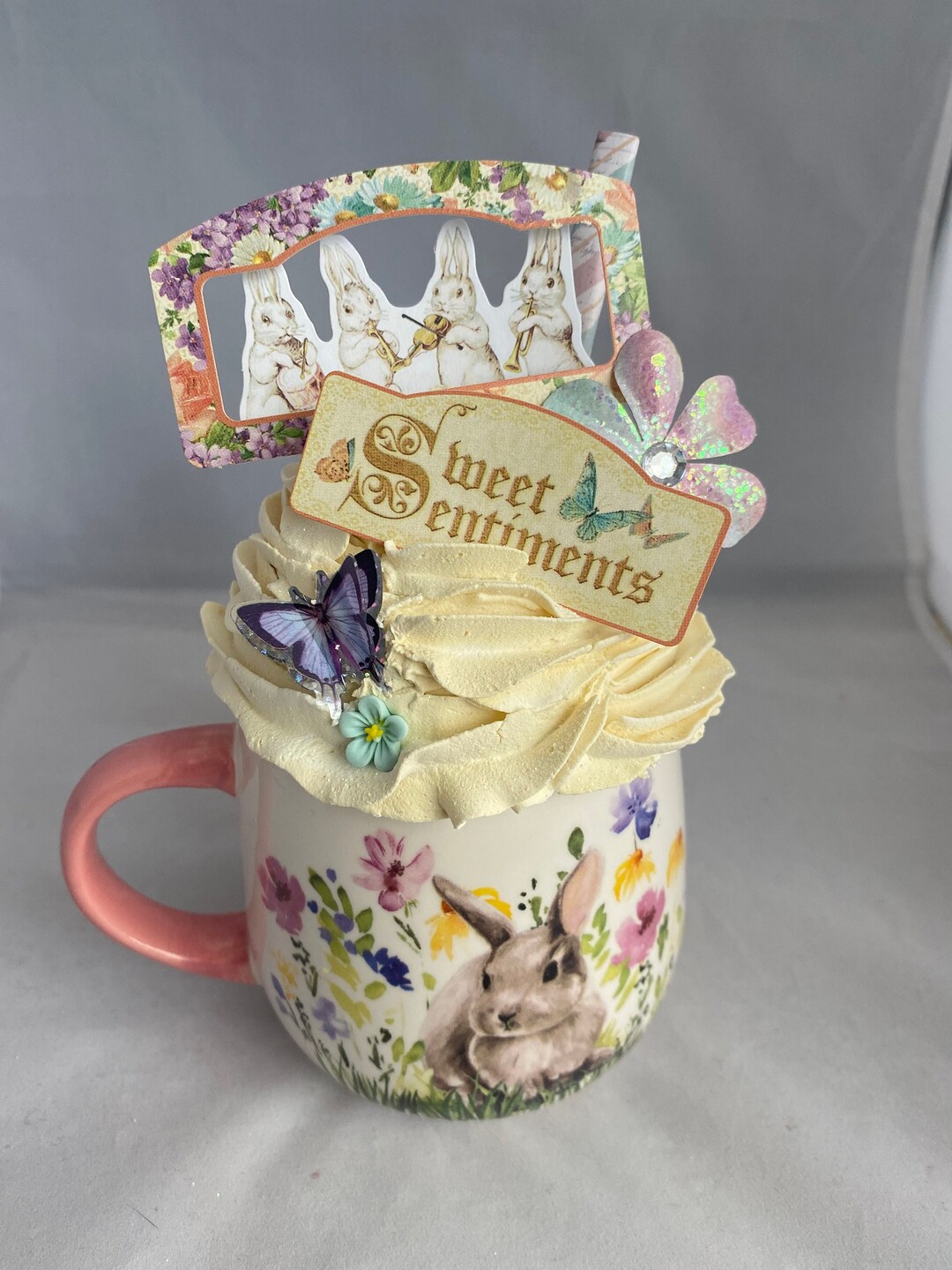 Faux Mug Topper, Faux Whip Cream, Whipped Topper, Tiered Tray, Coffee ...