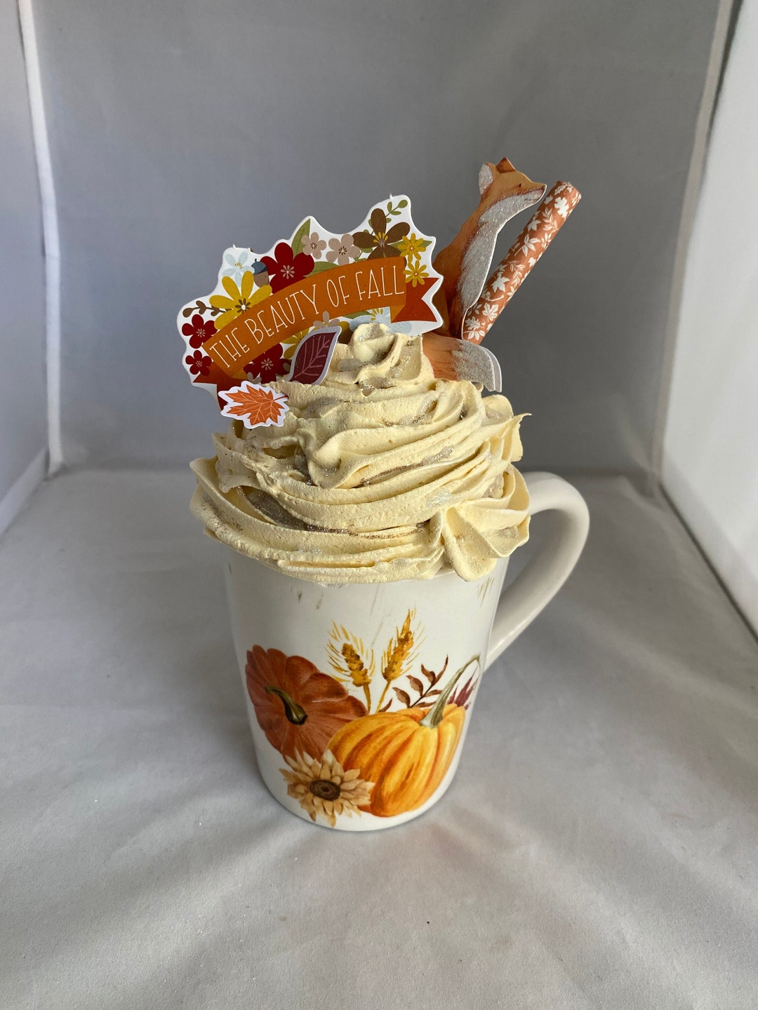 Faux Mug Topper, Faux Whip Cream, Whipped Topper, Autumn, Fall ...