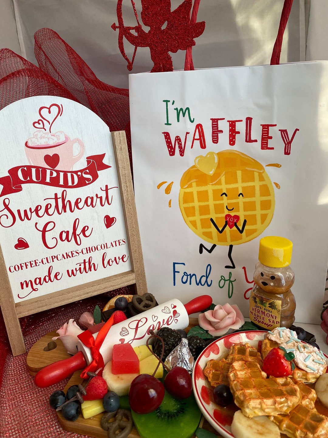 Fake Valentines Day Charcuterie Board/ Fake Dessert Board/ Fake Fruit ...