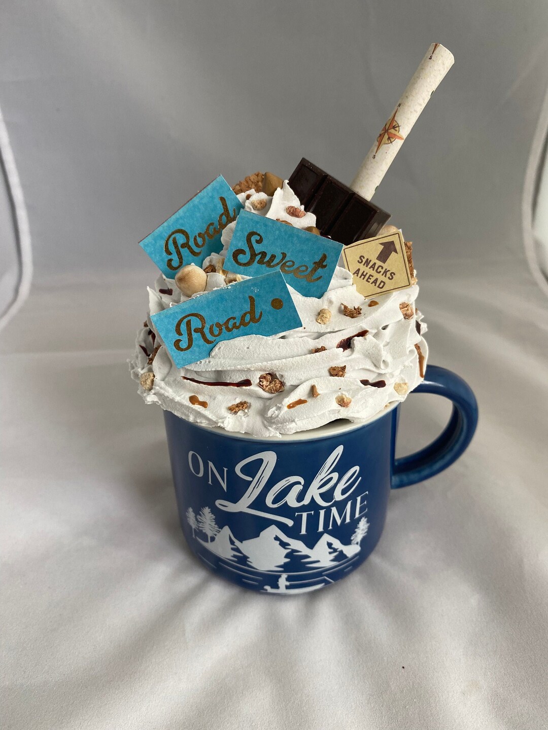Faux Mug Topper, Faux Whip Cream, Whipped Topper, Tiered Tray, Summer ...