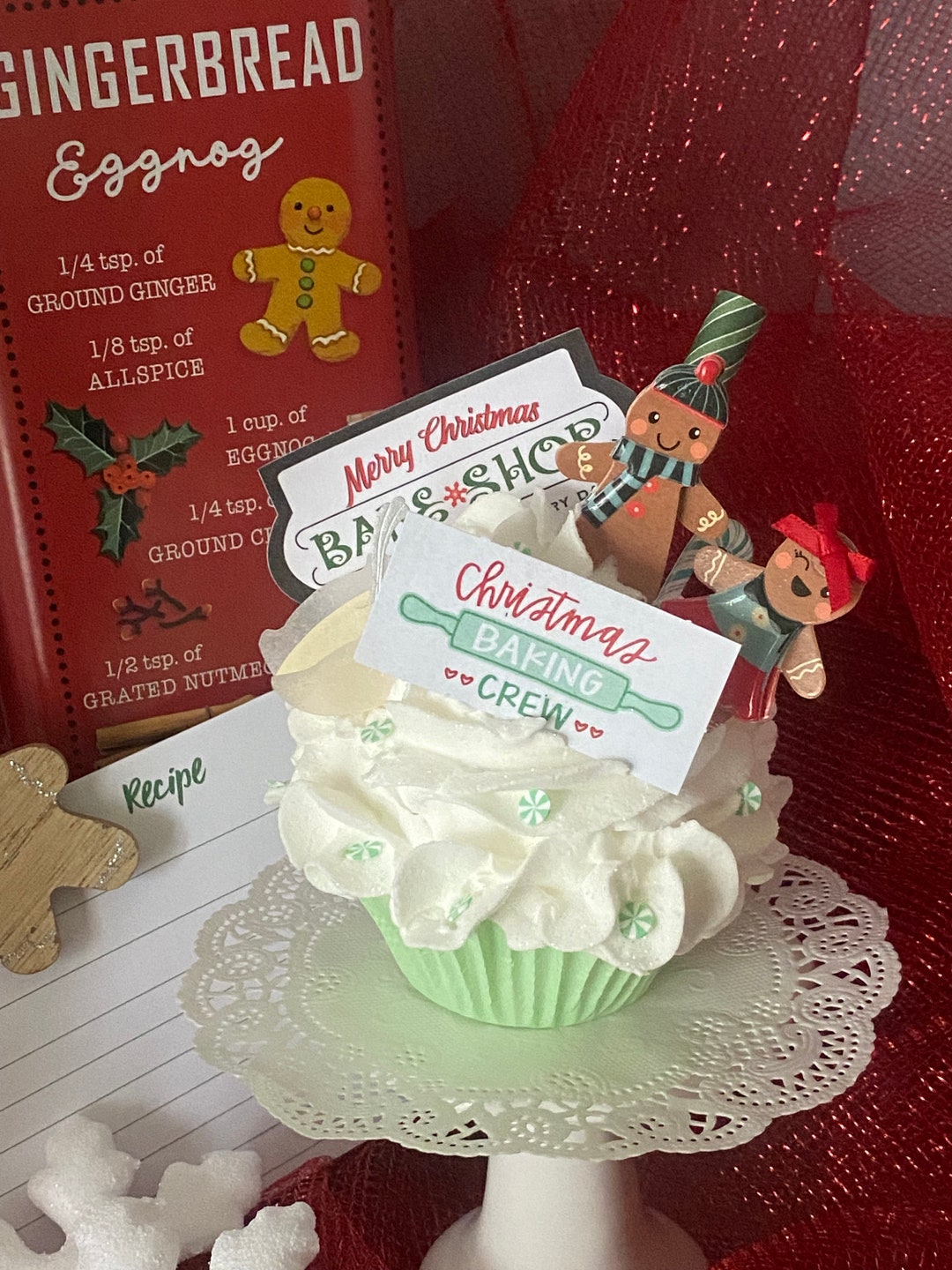 Fake Cupcake/ Fake Whipped Cream/ Whip Topping/ Fake Bake/ Tiered Tray ...