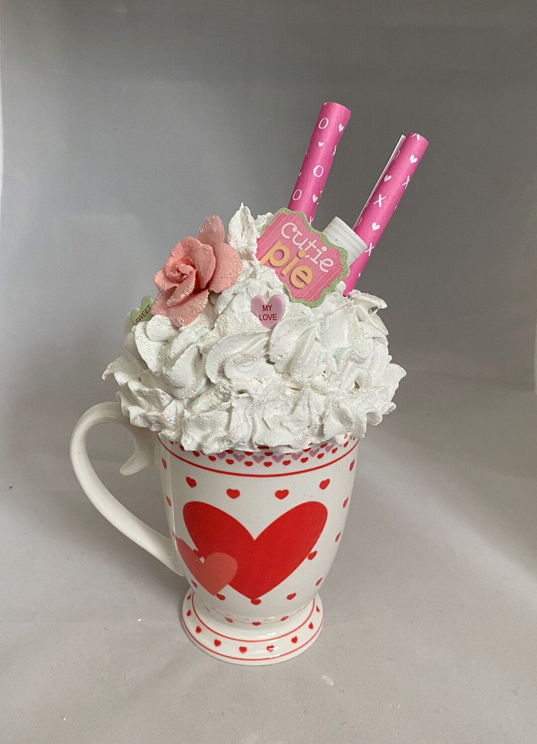 Faux Mug Topper Faux Whip Cream Whipped Topper Prop Tiered - Etsy