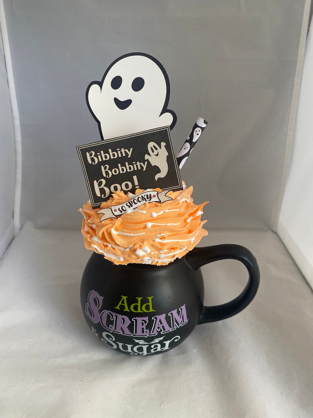 Faux Mug Topper Faux Whip Cream Whipped Topper Halloween - Etsy