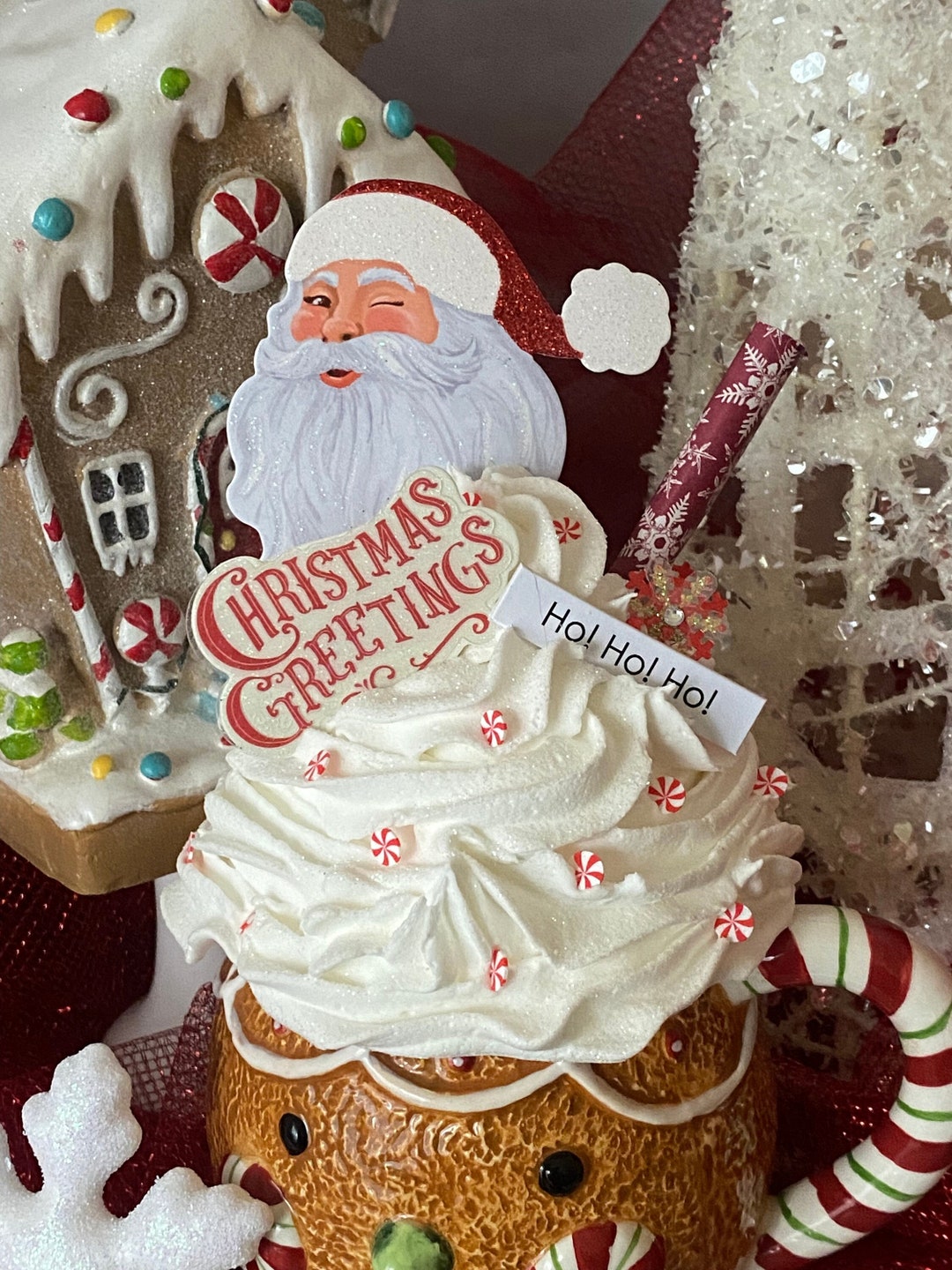 Mug Topper/ Fake Whipped Cream/ Whip Topping/ Fake Bake/ Tiered Tray/ 2 ...