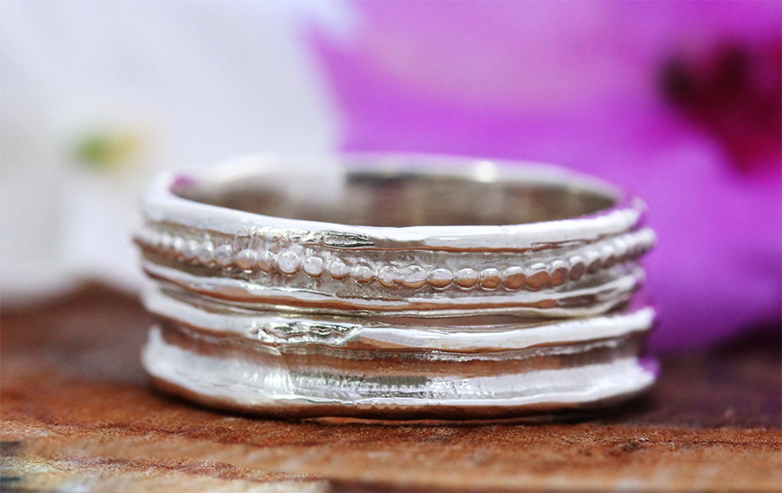 Silver Wedding Bands Wedding Band Set Wedding Bands Couples | Etsy