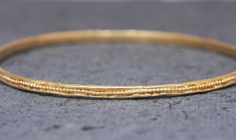 Gold Bracelet Set 14k Gold Bangles Diamond Bracelet Solid - Etsy