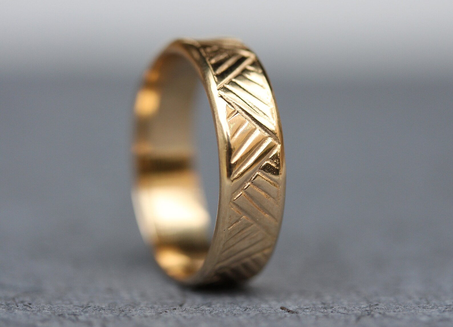 Wedding Band Men's Wedding Ring Man Gold Ring 14k - Etsy