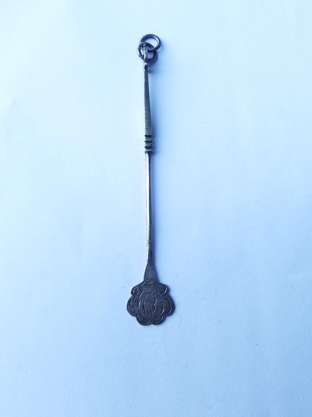 Silver Spoon Antique Snuff Chatelaine Accessories Pocket Watch Chain ...