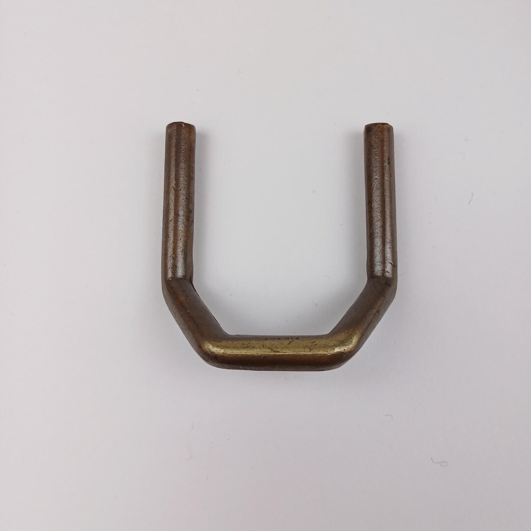 Vintage Handle U Shaped Pull Bar 2" Centers Midcentury Brass Dresser ...