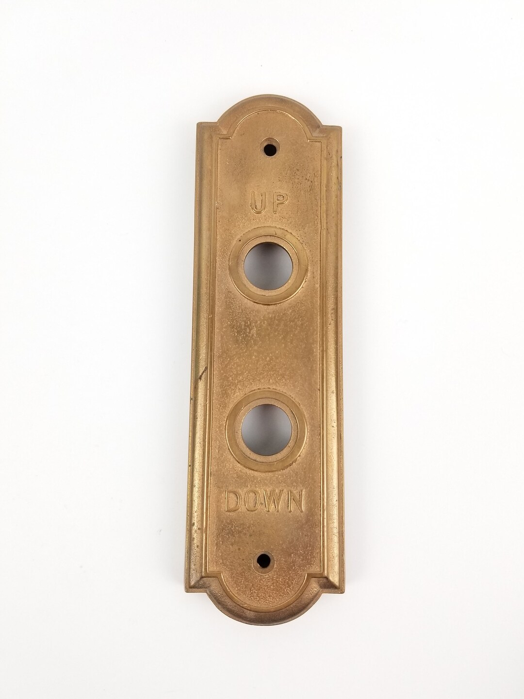 Antique Bronze Otis Elevator Lobby Door Control Call Button Panel Plate ...