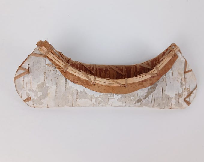 Miniature Canoe 6 Inch Birch Bark Boat - Etsy