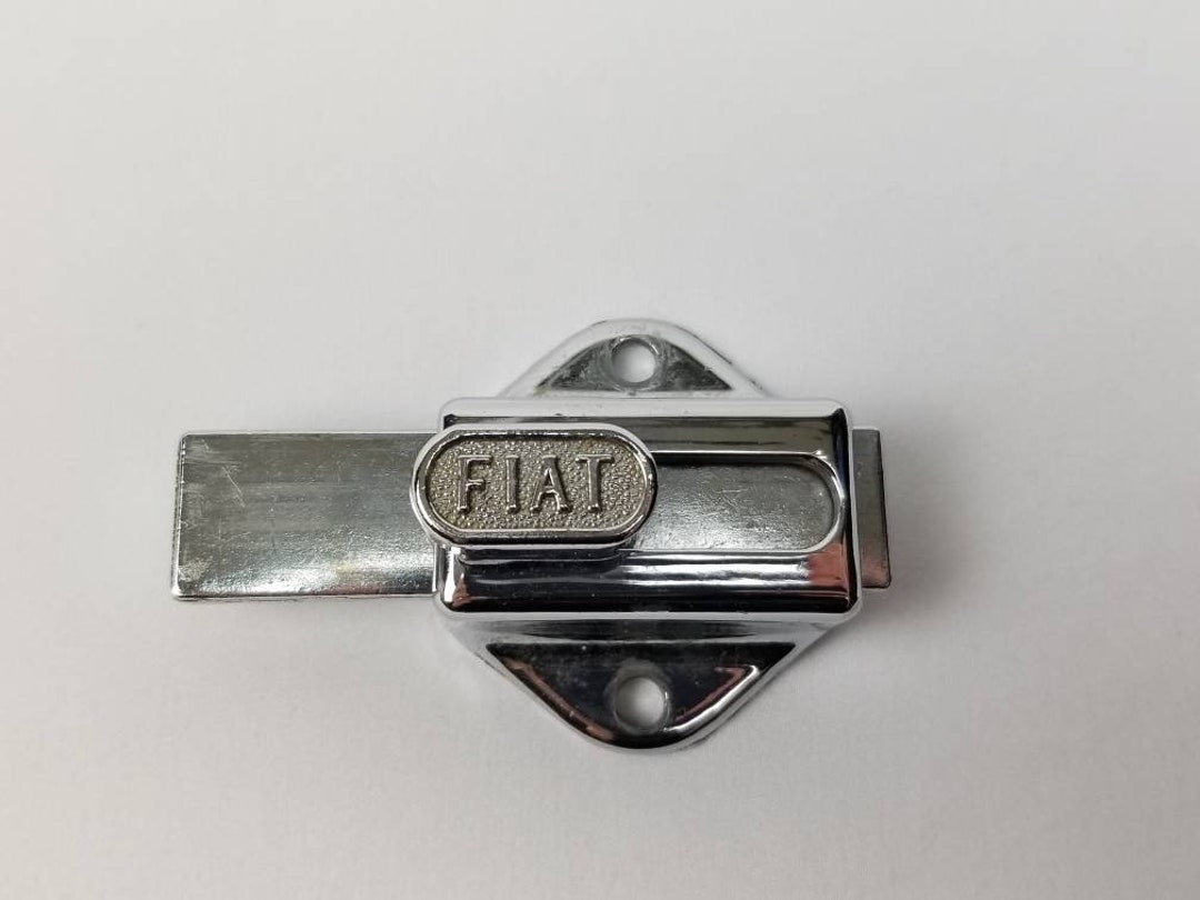 Vintage Slide Lock Latch Fiat Chrome Car Parts Window Hasp Partition ...