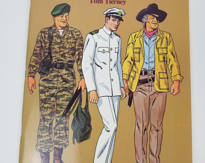 1981 John Wayne Paper Dolls by Tom Tierney Uncut Wild West Cowboy Actor ...