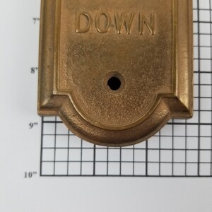 Antique Bronze Otis Elevator Lobby Door Control Call Button Panel Plate ...
