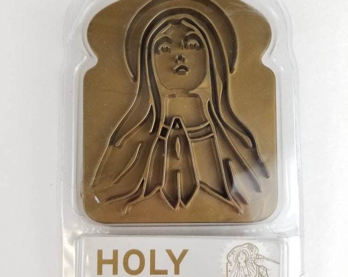 Holy Toast Virgin Mary Bread Cake Stamp Christian Gag Gift White ...