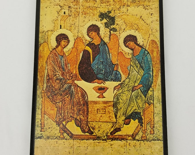 Trinity Archangel Icon Wood Coptic Christian Art Michael Gabriel ...