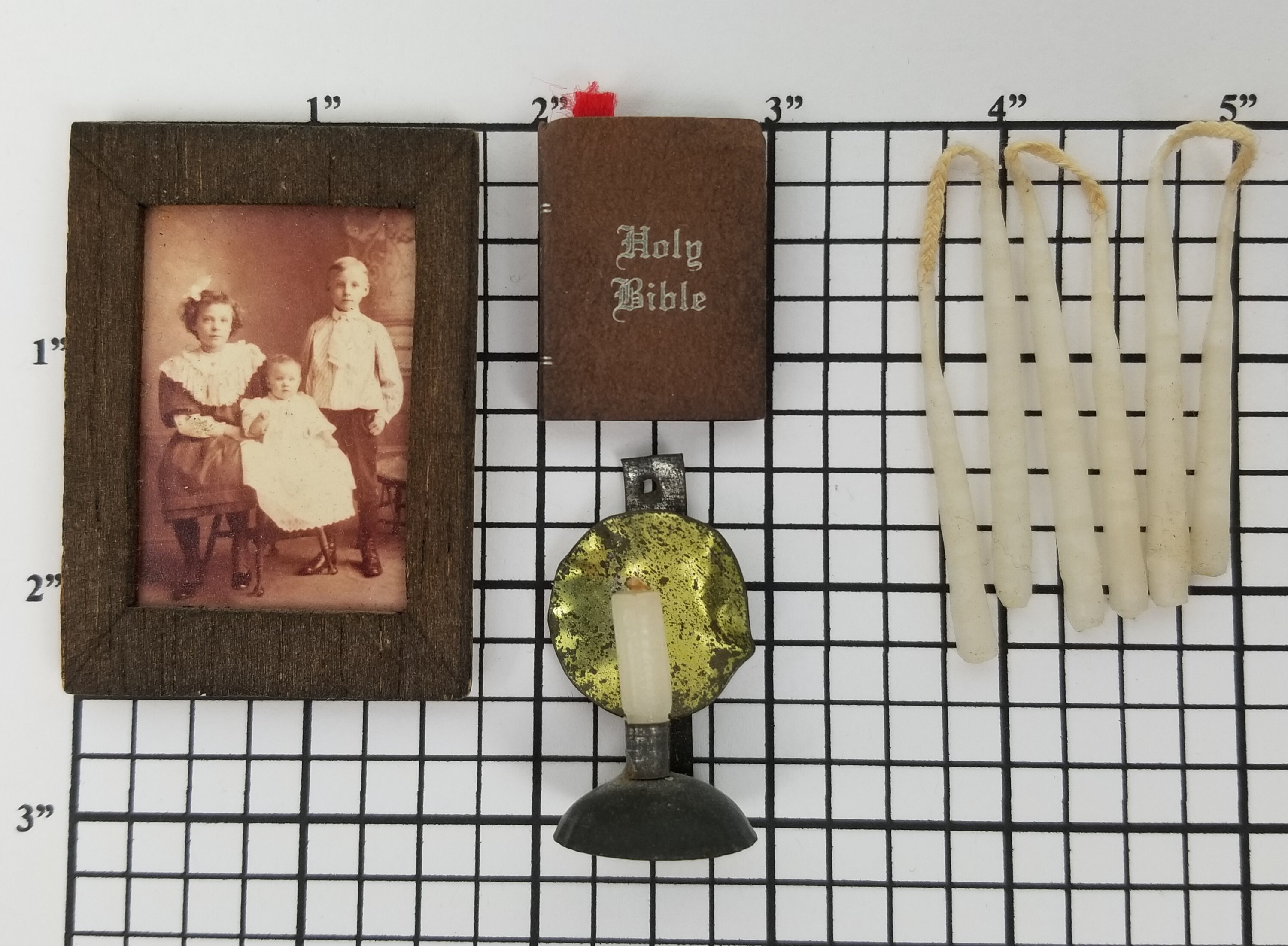 Miniature Real Taper Candles Antique Lantern Hand Dipped Holy Bible ...