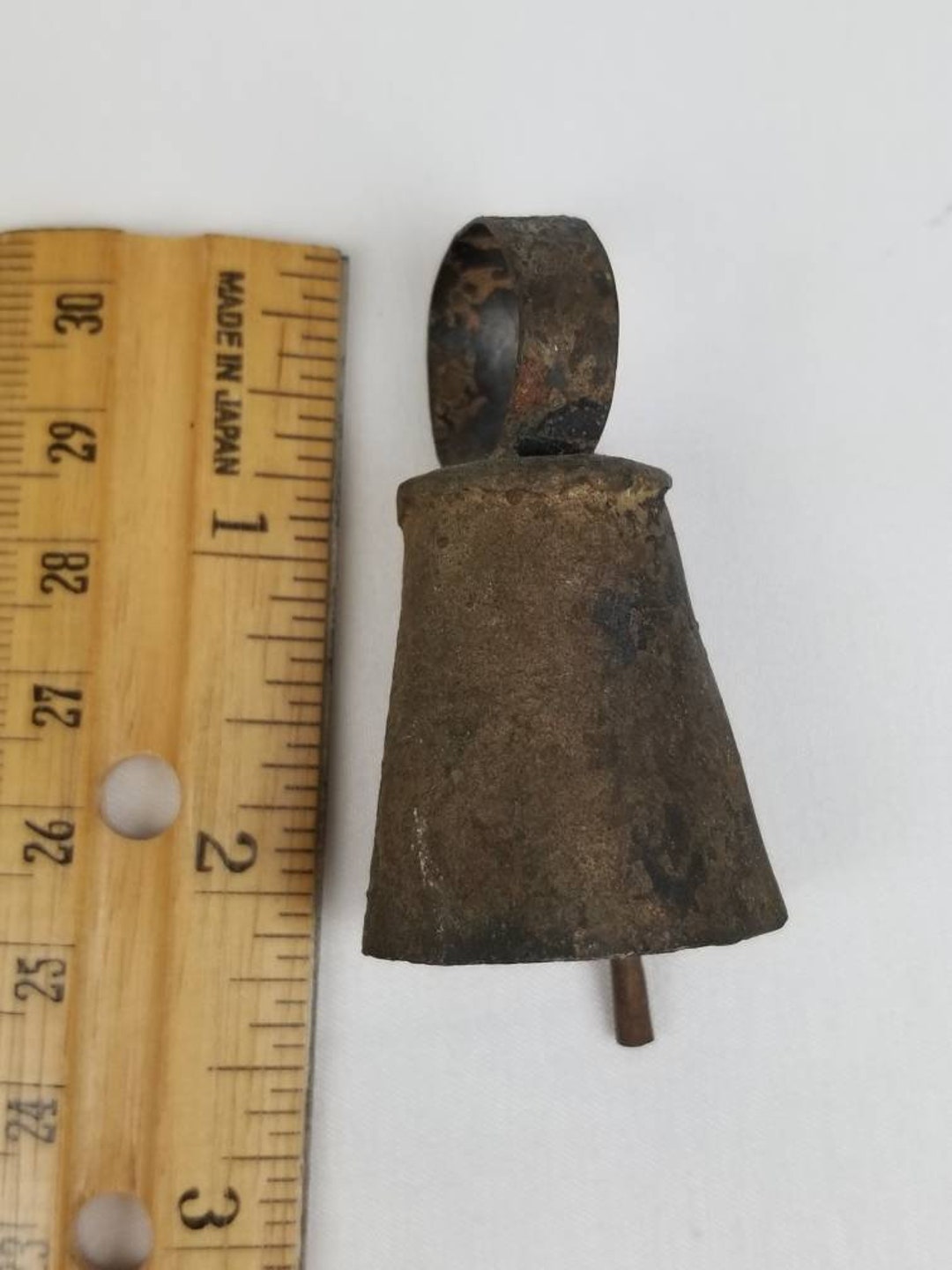 Vintage Brass Bell Tiny Miniature Doorbell Sheep Alpaca Collar Ornament ...