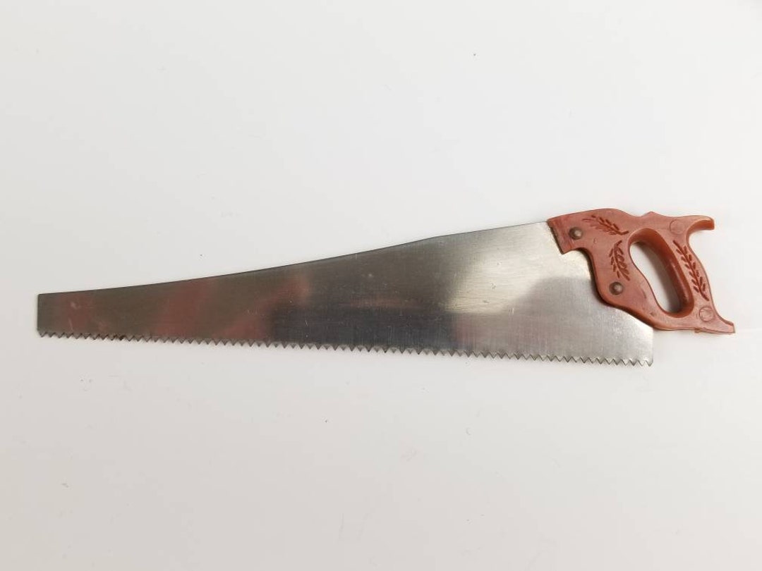 Miniature Hand Saw 6 Lumberjack Camping Firewood Cutter Faux Wooden ...