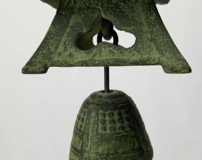 Antique Cast Iron Japanese Temple Bell Pagoda Viantes Wind Chime Furin ...