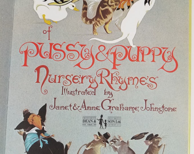 1970s Illustrated British Story Book Nursery Rhymes Puppy and Kitty ...