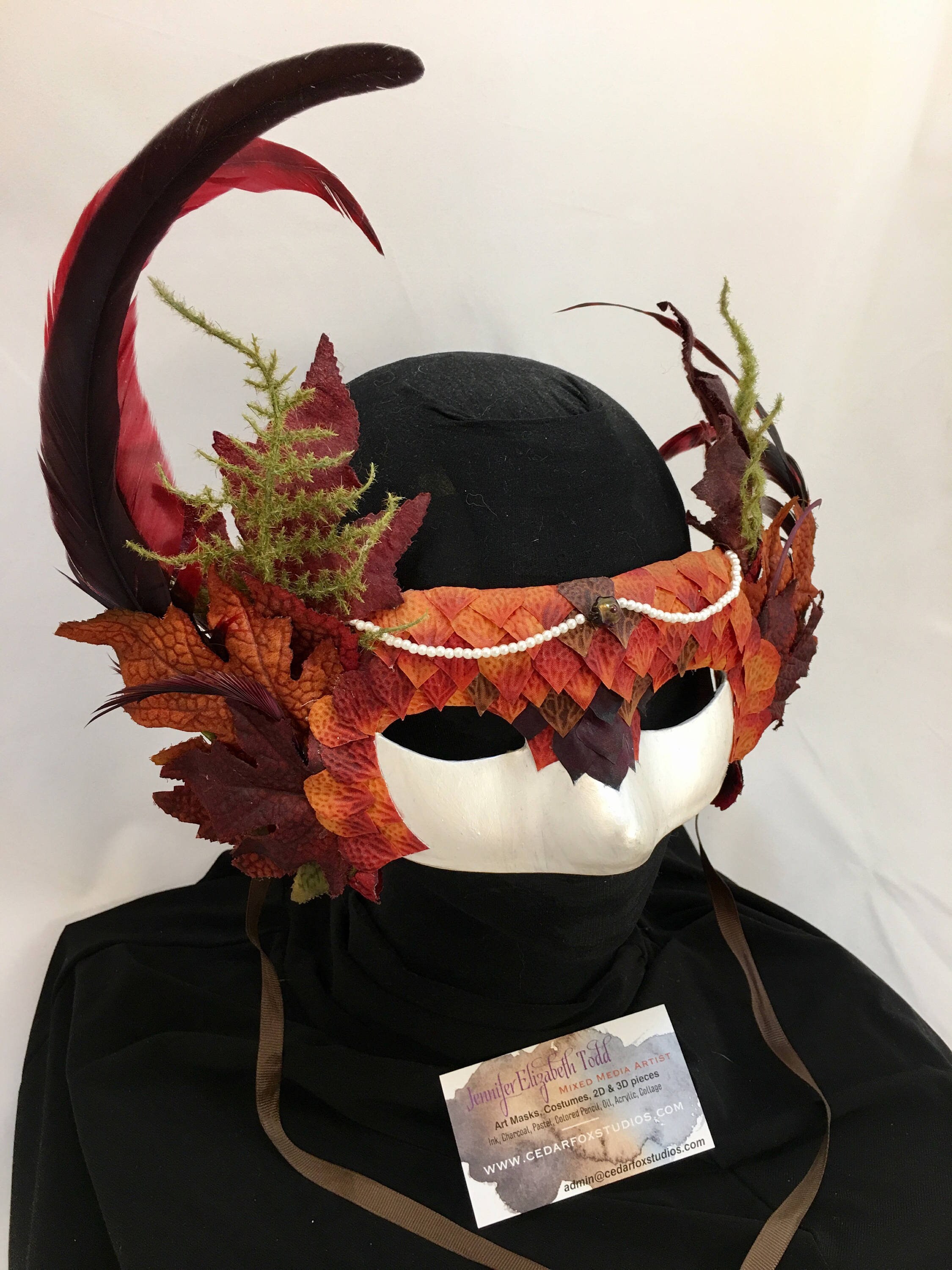 Autumn Elf Mask Fairy Masquerade Fall Fantasy Costume - Etsy