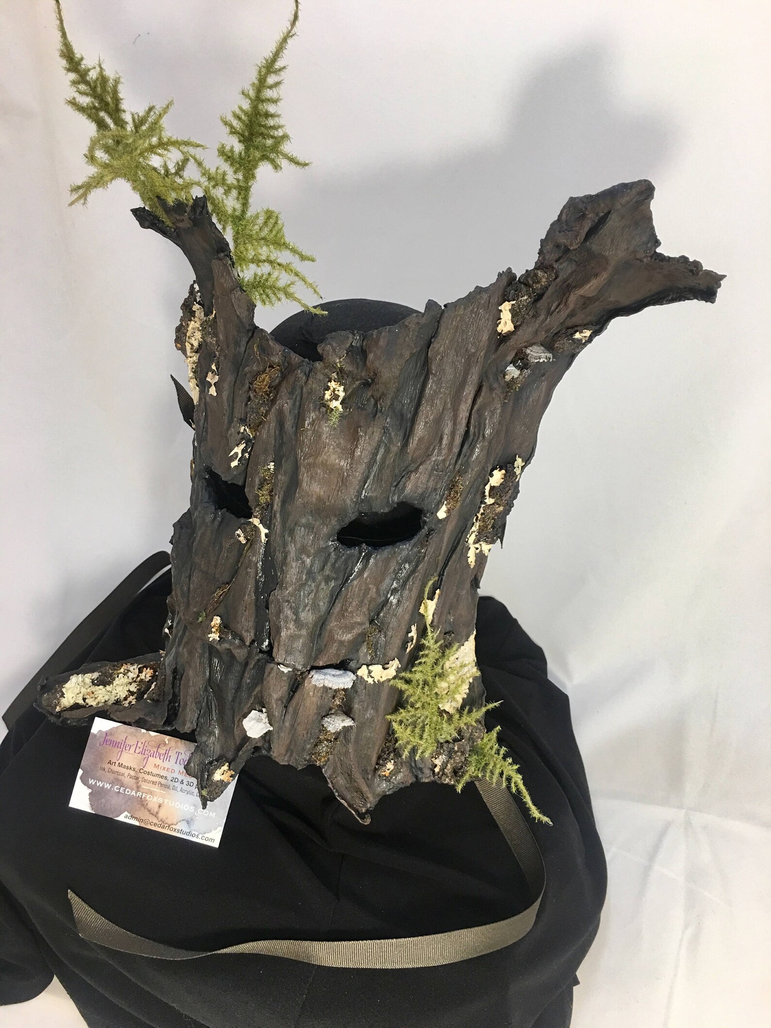 Tree Stump Mask Masquerade Nature Costume Ent Moss - Etsy
