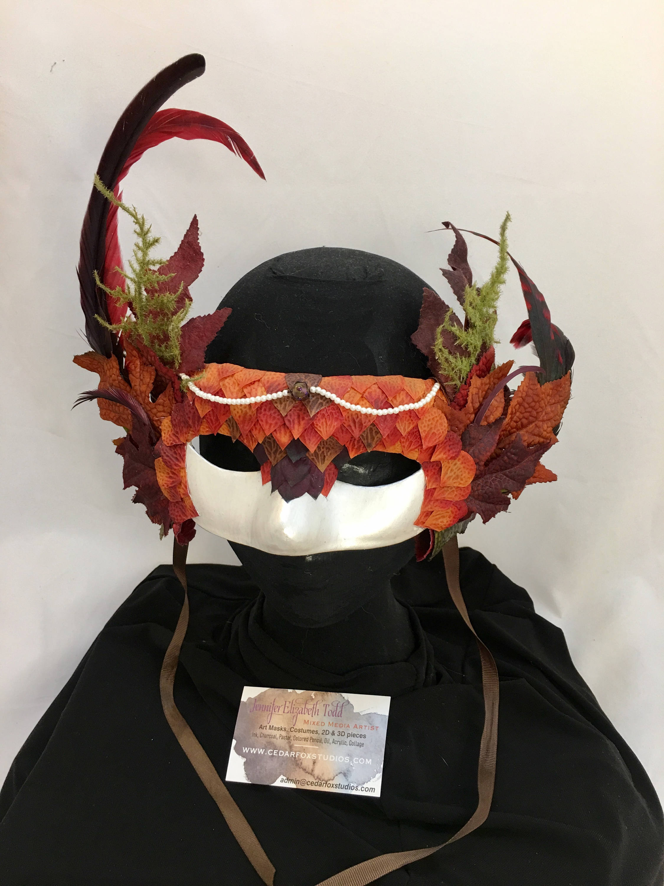 Autumn Elf Mask Fairy Masquerade Fall Fantasy Costume - Etsy