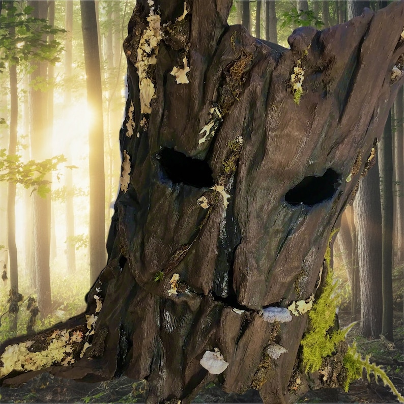 Tree Stump Mask, Masquerade, Nature Costume, Ent, Moss, Festival, Fungi ...