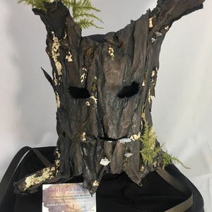 Tree Stump Mask Masquerade Nature Costume Ent moss | Etsy
