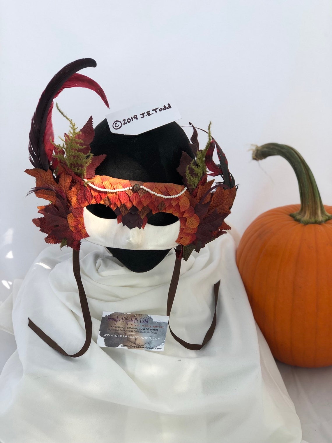 Autumn Elf Mask Fairy Masquerade Fall Fantasy Costume - Etsy