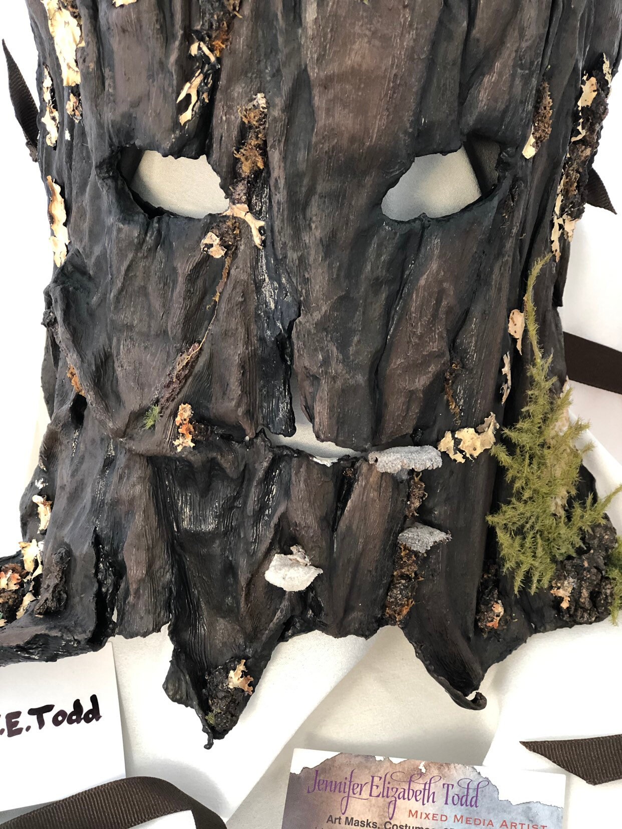 Tree Stump Mask Masquerade Nature Costume Ent moss | Etsy