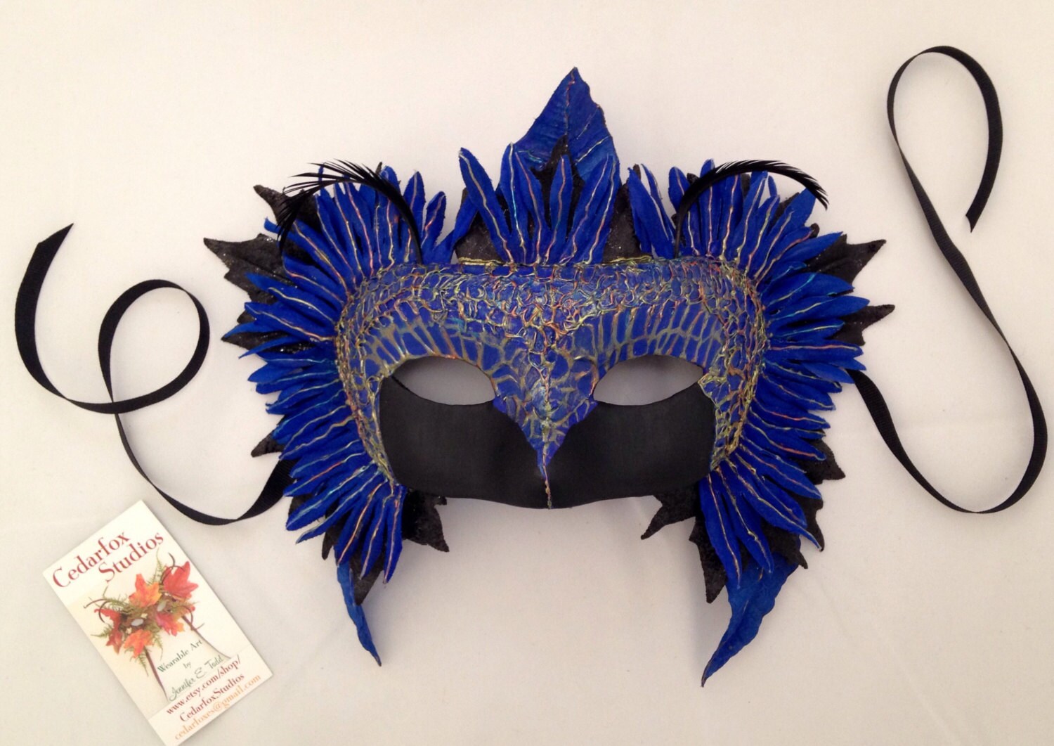 Blue Beetle Mask, Fantasy Mask Masquerade Beetle Blues Cobalt Blue ...