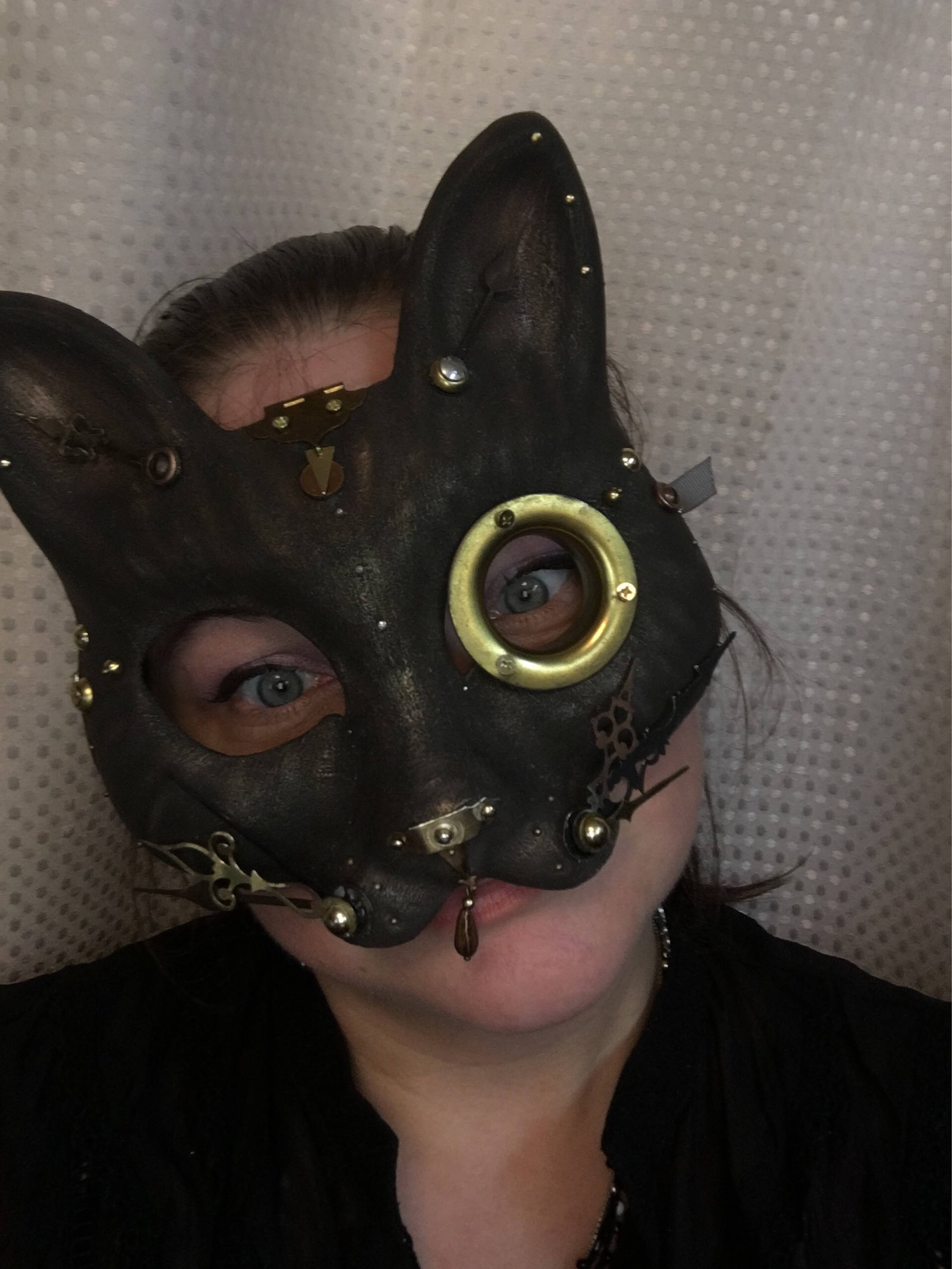 Cat Mask Steampunk Costume clockwork Cat 3 - Etsy