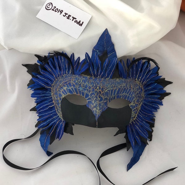 Blue Masquerade Mask - Etsy