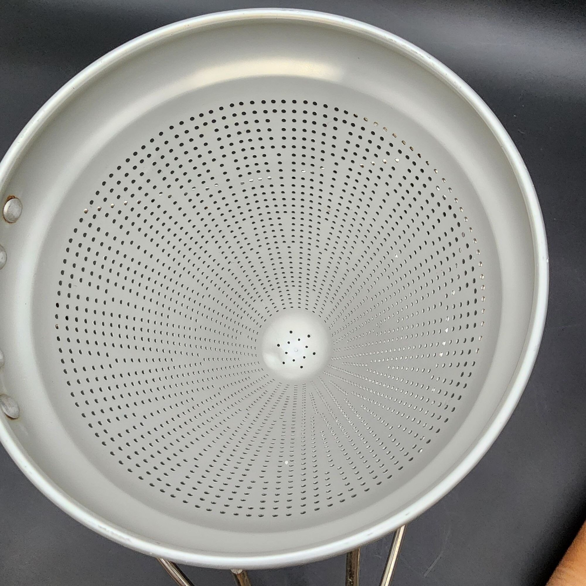 Food Mill Aluminum Cone Shaped Sieve Seed & Skin Separator With Wood ...