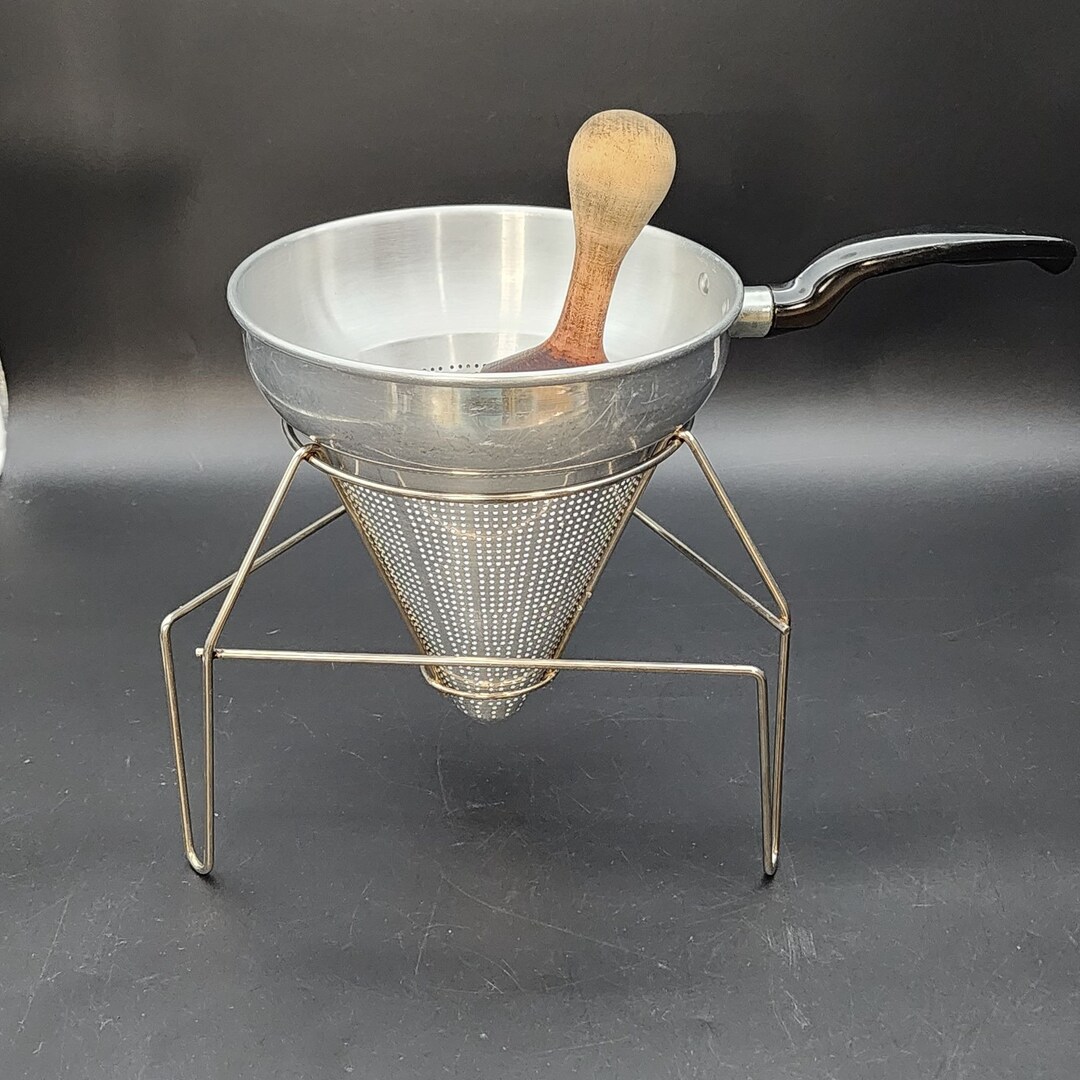 Food Mill Aluminum Cone Manual Tomato & Fruit Seed and Skin Removal ...