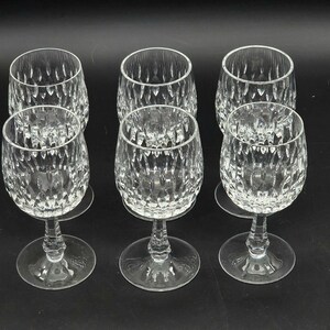 GORHAM Crystal CHANTILLY Stemmed Wine Glasses Acid-etched Signature ...