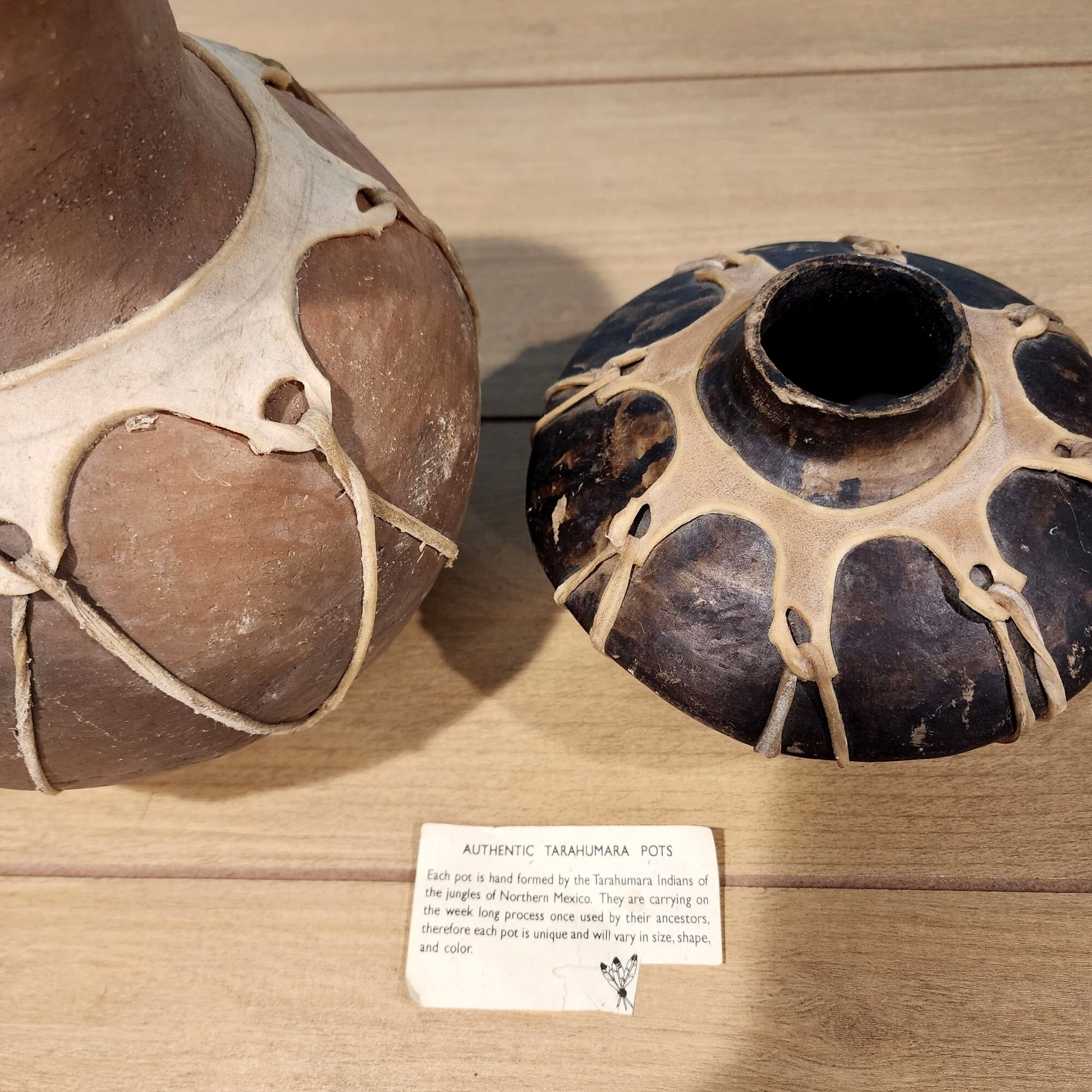 Mexican Tarahumara Pinch & Coil Fired Clay Pottery Handcrafted, Sinew ...