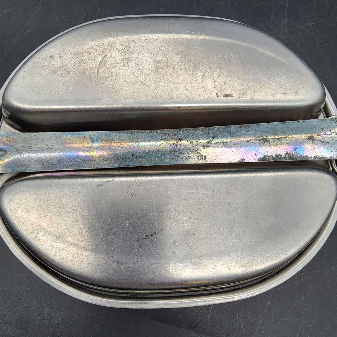 1960 Mess Kit Vietnam War USA Military Stamped 1960 USA G.G. Greene ...