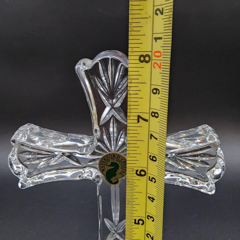 Waterford Crystal Religious Standing Cross 8 Glass Spiritual Faith Gift ...