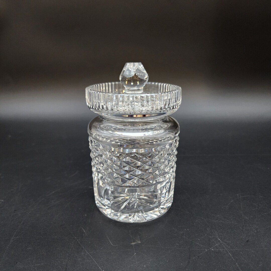 Waterford Crystal CASTLEMAINE Small Condiment Jam / Jelly / Honey Jar W ...