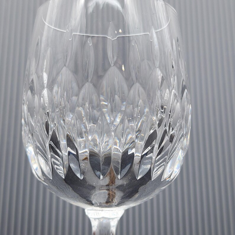 GORHAM Crystal CHANTILLY Stemmed Wine Glasses Acid-etched Signature ...