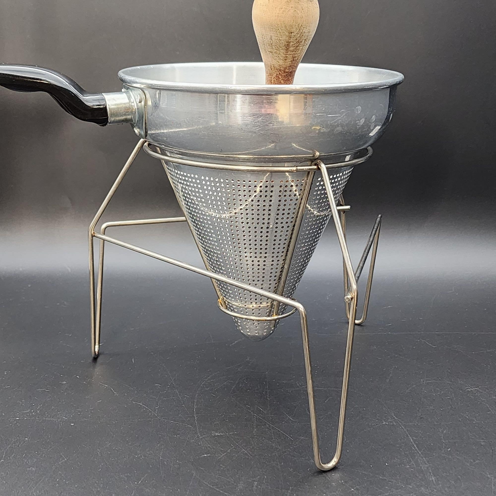 Food Mill Aluminum Cone Manual Tomato & Fruit Seed and Skin Removal ...