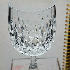 GORHAM Crystal CHANTILLY Stemmed Wine Glasses Acid-etched Signature ...